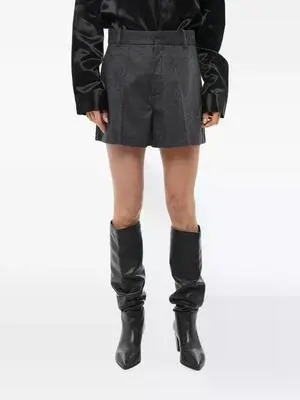 SUPER BLOND Tailored Shorts With Pleated Details