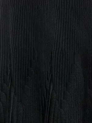 Elisabetta Franchi Pleated Knitted Midi Skirt