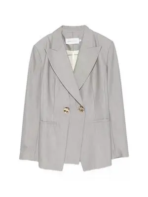 SIMONA CORSELLINI Double-breasted Peak-lapel Blazer