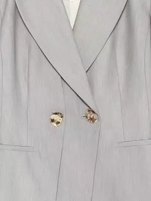 SIMONA CORSELLINI Double-breasted Peak-lapel Blazer