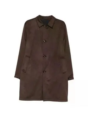 KIRED Cashmere Single-breasted Coat - Brown
