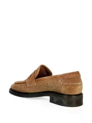 BILLI BI A19689 Perforated Penny Loafers