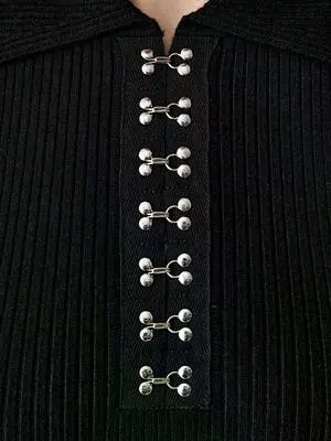 Karl Lagerfeld Ribbed-knit Midi Dress