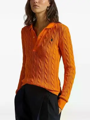 Polo Ralph Lauren Cable-knit Polo Sweater - Orange
