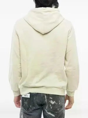 John Richmond Embroidered-logo Brushed Hoodie