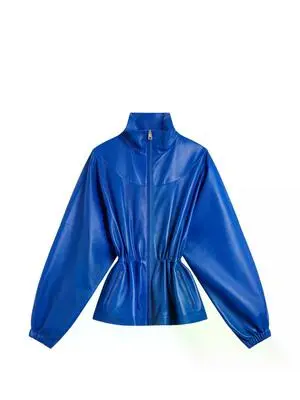 Givenchy Gathered-waist High-neck Jacket