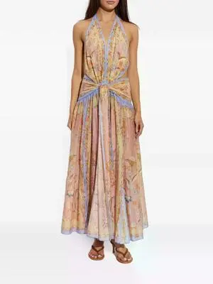 Zimmermann Floral-print Halterneck Maxi Dress