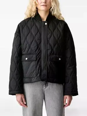 Karl Lagerfeld Quilted Drop-shoulder Jacket - Black