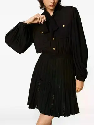 TWINSET Short Dress With Knitted Skirt