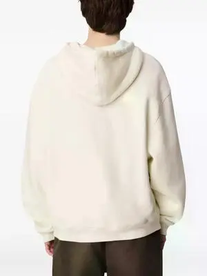 Axel Arigato Rhys Logo-embroidered Zip-up Hoodie - Neutrals