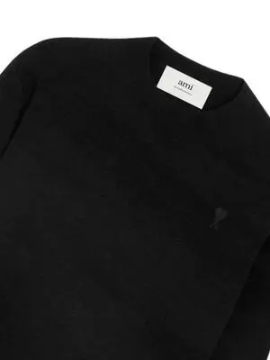 AMI Paris De Coeur Tonal-logo Crewneck Sweater