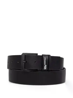 Karl Lagerfeld Logo-print Buckle-fastening Belt - Black