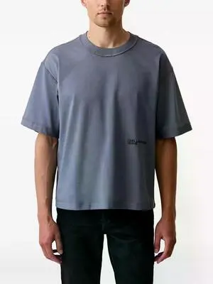 Karl Lagerfeld Logo-print Drop-shoulder T-shirt - Blue