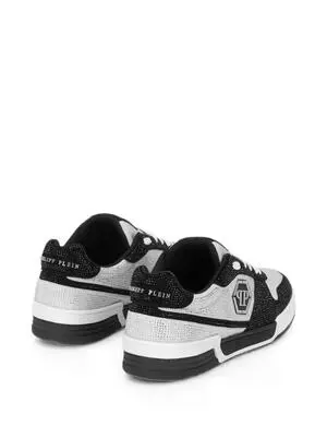 Philipp Plein Low-top Sneakers P-force 78 Strass - Silver