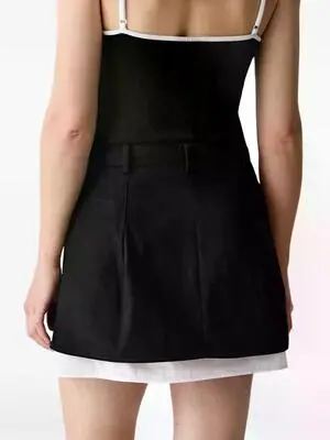 Karl Lagerfeld Layered Logo Mini Skirt