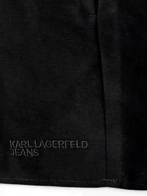 Karl Lagerfeld Layered Logo Mini Skirt