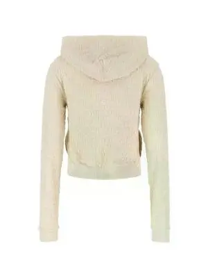 Off-White Logo-jacquard Zip-up Hoodie
