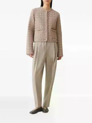 Fabiana Filippi Quilted Braided-trim Coat