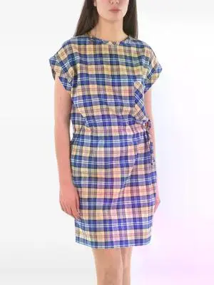 Woolrich Tartan-check Elasticated-waist Mini Dress