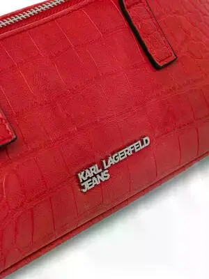 Karl Lagerfeld Croc-effect Logo-plaque Tote Bag