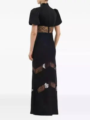 Rebecca Vallance Noire Short Sleeve Gown