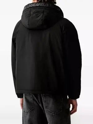 Karl Lagerfeld Hooded Raglan-sleeve Jacket