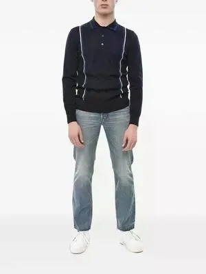 PAOLO PECORA Long-sleeve Buttoned Polo Shirt