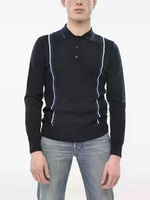 PAOLO PECORA Long-sleeve Buttoned Polo Shirt