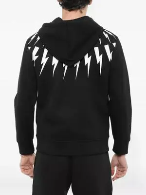 Neil Barrett Fairisle Thunderbolt Hoodie