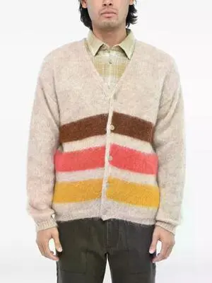 Woolrich Striped Buttoned Cardigan