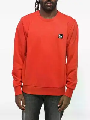 DIESEL® Logo-patch Sweatshirt - Red