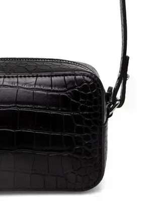 Karl Lagerfeld Croc-effect Logo Print Shoulder Bag