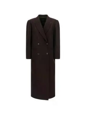 TWINSET Double-breasted Puff-sleeve Coat