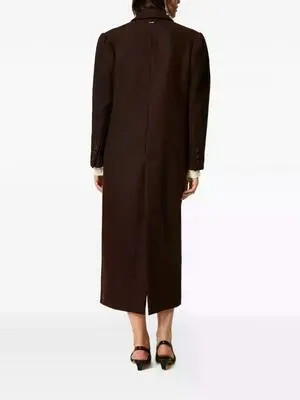 TWINSET Double-breasted Puff-sleeve Coat
