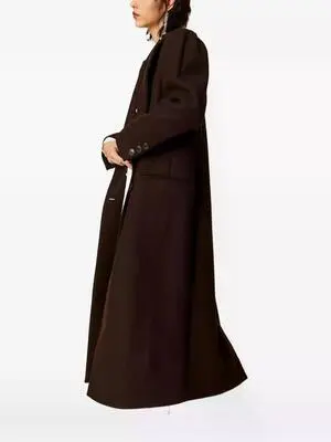 TWINSET Double-breasted Puff-sleeve Coat