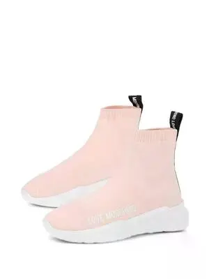 Moschino Logo-print High-top Sneakers