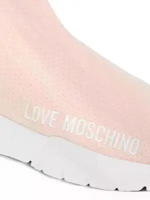 Moschino Logo-print High-top Sneakers