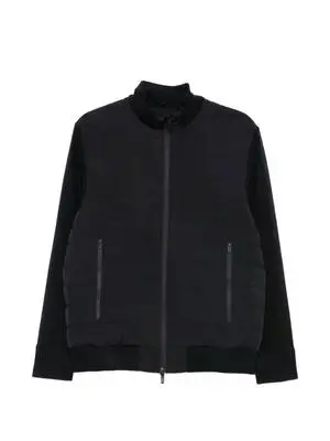 Emporio Armani Quilted Panel-sleeve Jacket - Blue