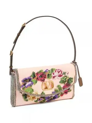 Valentino Garavani Devain Small Embroidered Shoulder Bag