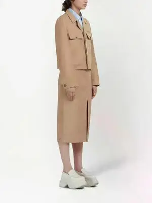 Marni Slit High-waist Midi Skirt