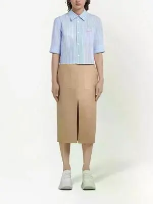 Marni Slit High-waist Midi Skirt
