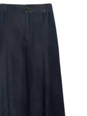 Max Mara Lampada Embroidered Wide-leg Jeans - Blue