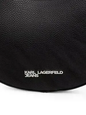 Karl Lagerfeld Pebbled-texture Curved Tote Bag