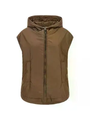 Max Mara The Cube Hooded Vest - Brown