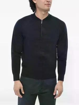 PAOLO PECORA Half-zip Wool Sweater