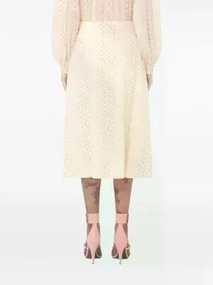 Valentino Garavani Star-print Front-slit Skirt