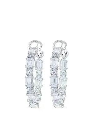 FANTASIA BY DESERIO Hoop Earrings - Silver