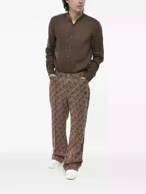 Needles Patterned Belt-loop Trousers