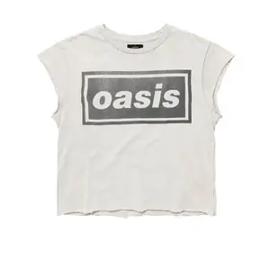 OTHER UK Oasis Raw Edge Vintage T-shirt - White