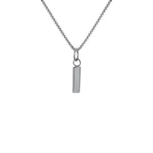 EDGE ONLY Letter Pendant "i" Initial Necklace Sterling - Silver